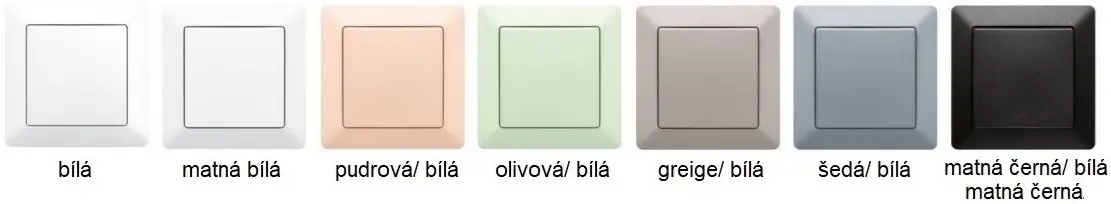 ABB Zoni vypínače a zásuvky bez PVC, libovolné kombinace, česká výroba ...